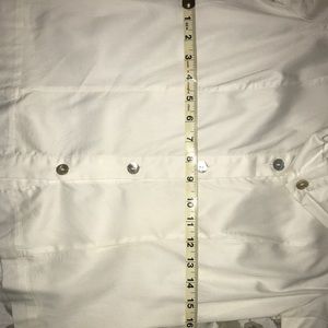 Tops | White Cotton Stretch Blouse | Poshmark